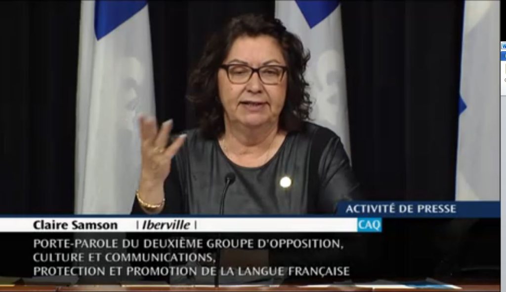 Claire Samson veut faire de la francisation une priorité nationale - Le ...