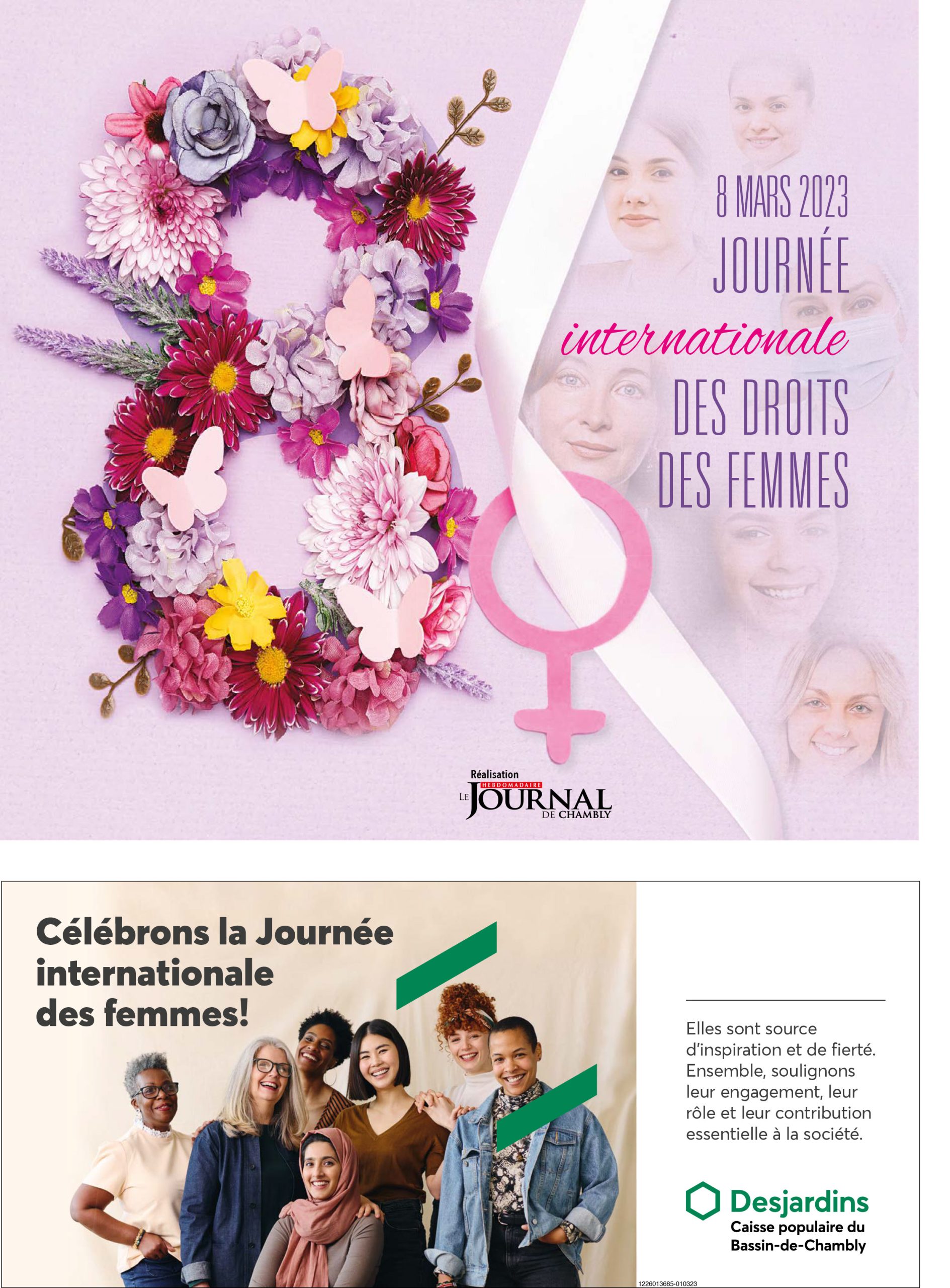 Cahier JOURNÉE DE LA FEMME 1er mars 2023 - Le Journal de Chambly