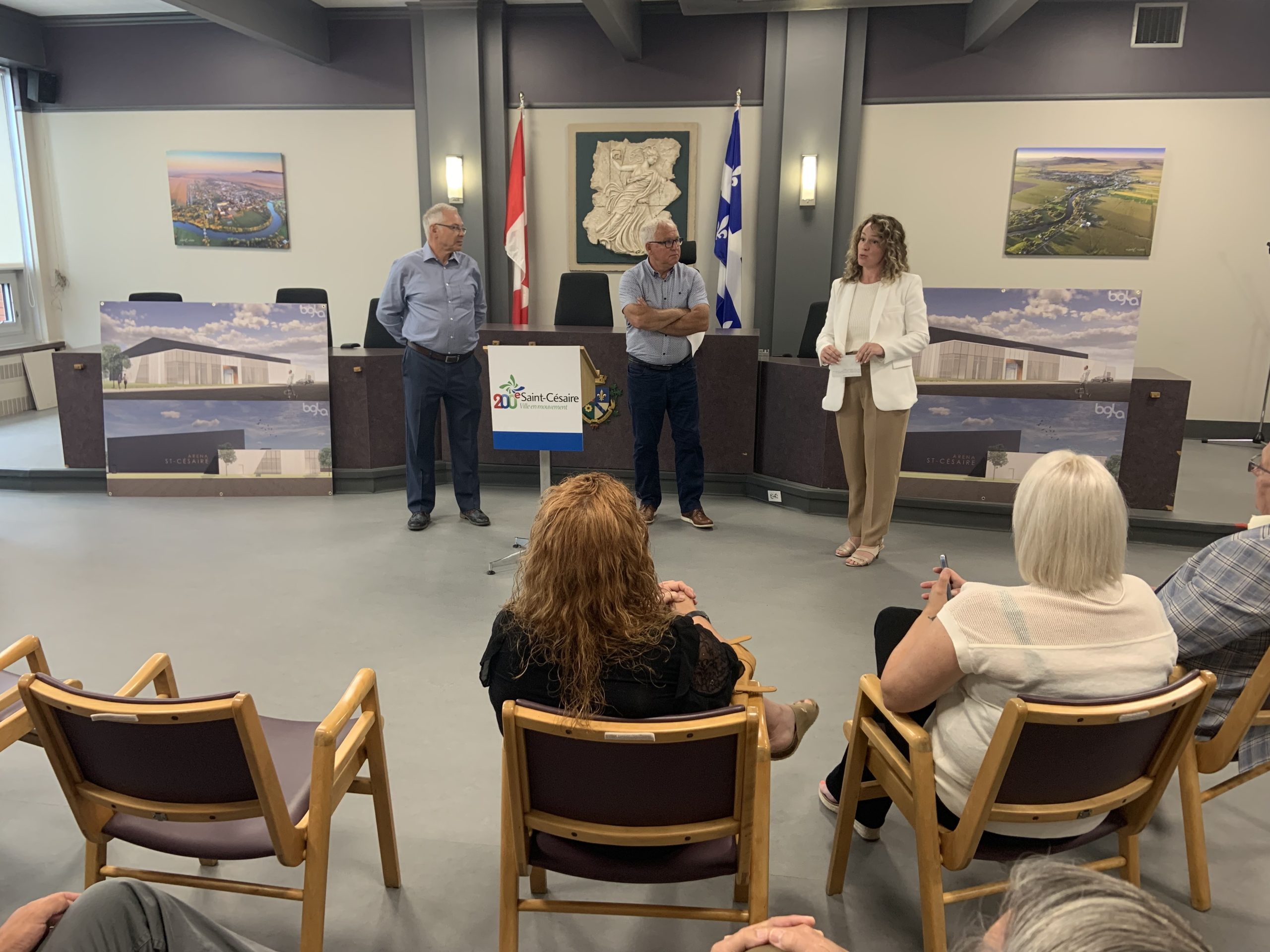 Aide financière supplémentaire pour l'aréna de Saint-Césaire - Le ...